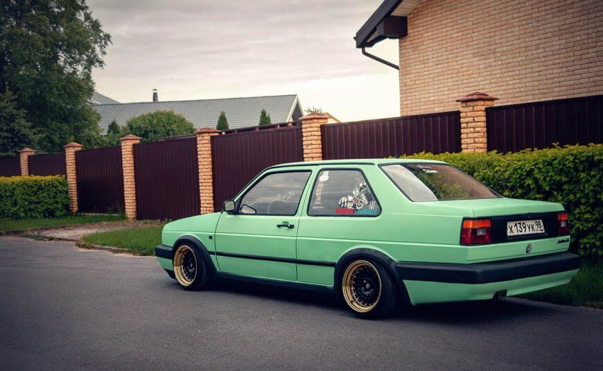 Mint green MK2 Jetta → Stanced.info